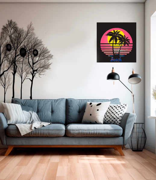 Cuadro playa corte laser – Fdl Comunicacion Publicitaria